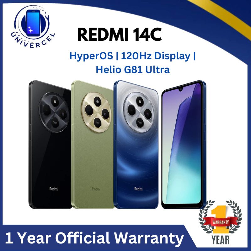 Xiaomi Redmi 14C 4G (8/256GB) | Local Set | 1 Year Official Warranty ...