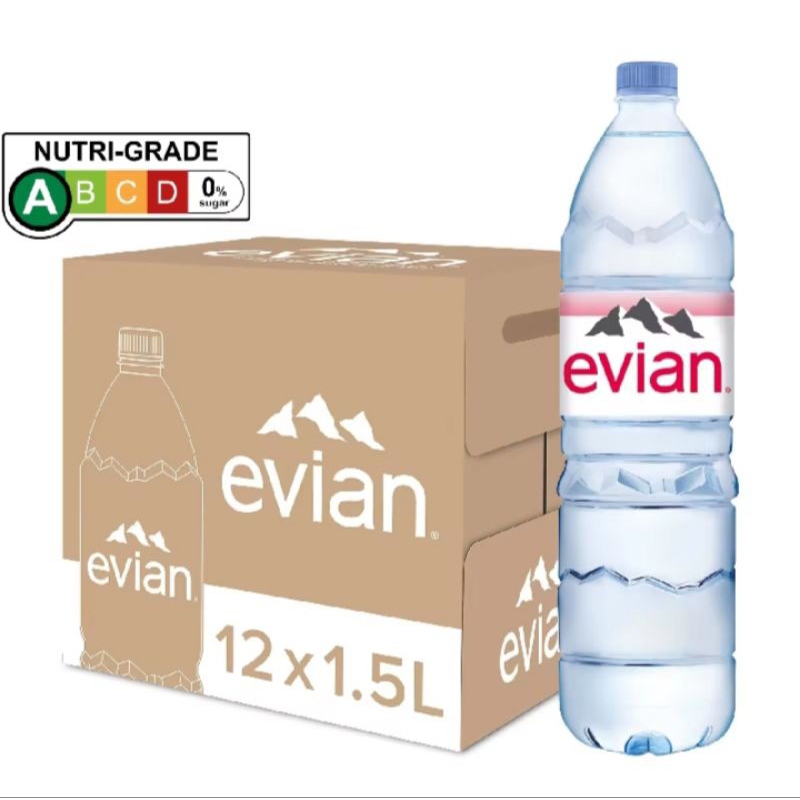 Evian Natural Mineral water 12 X 1.5L | Shopee Singapore