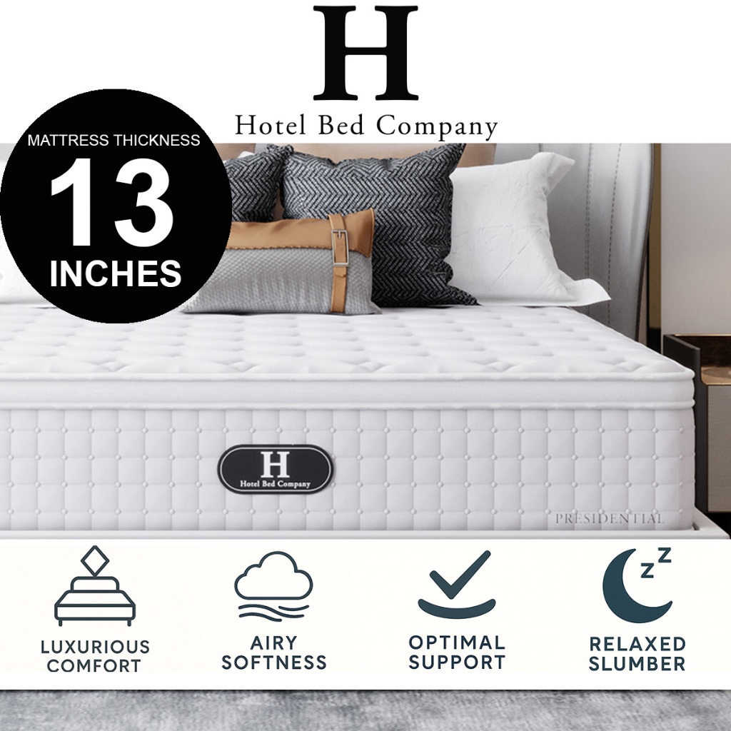 Hotel Luxury Mattress Euro Top Spring Bed - Single/Super Single/Queen ...