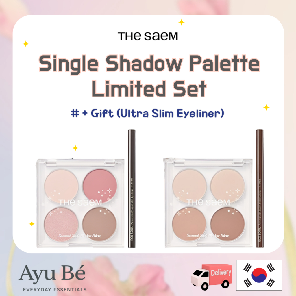 [The Saem] Single Shadow Palette Limited Edition Set ( + Ultra Slim ...