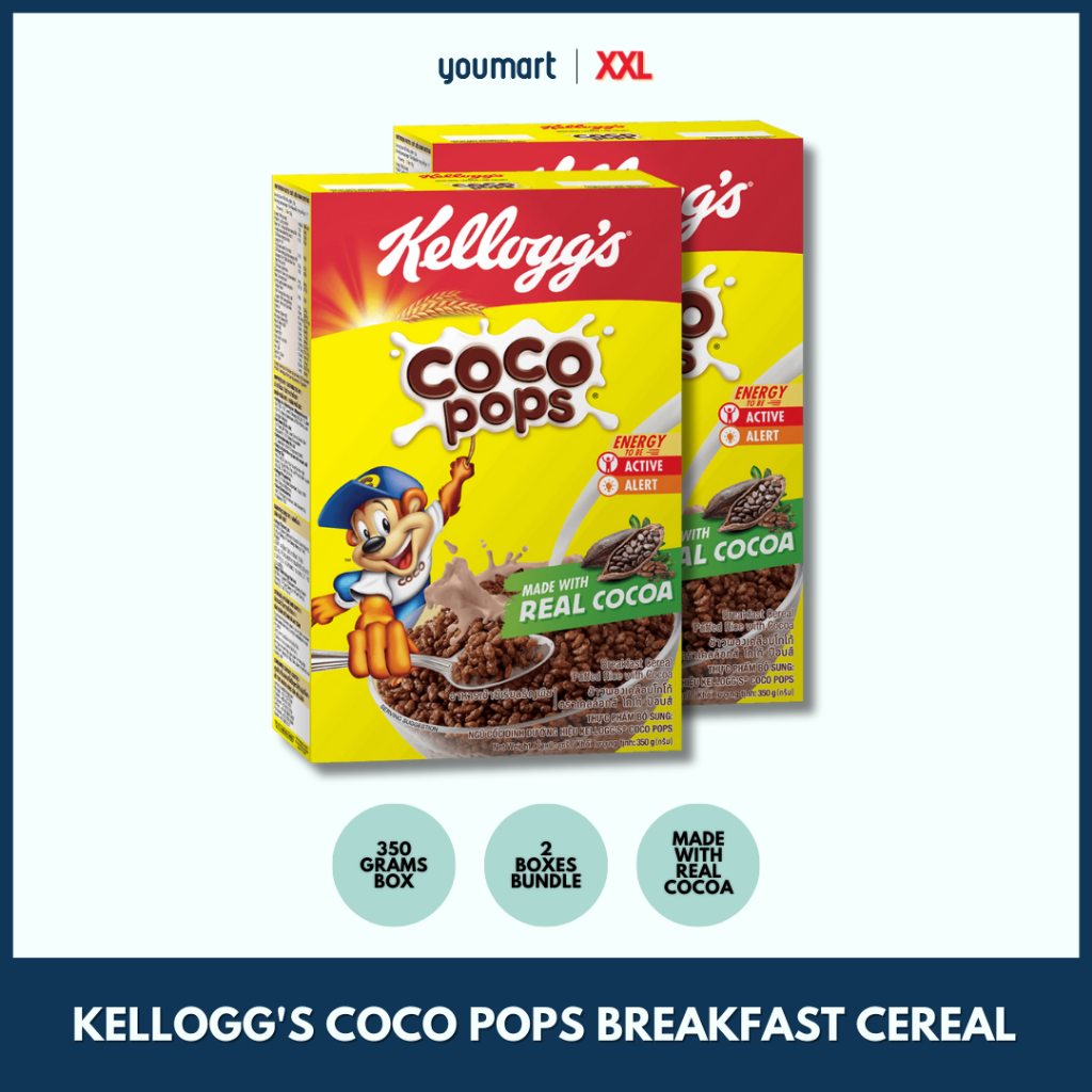 Kellogg's Coco Pops Breakfast Cereal • by XXL Store • 2 boxes bundle ...