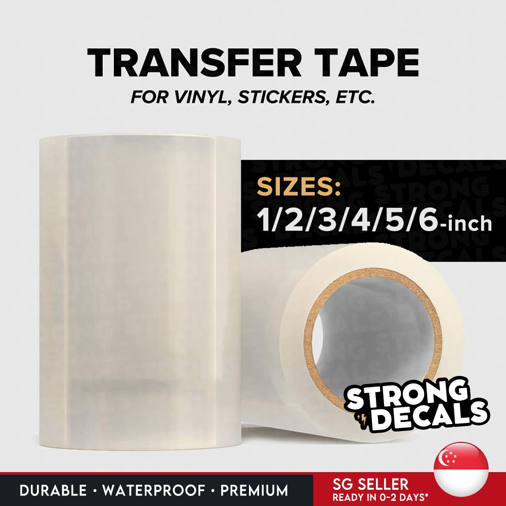 [SG Ready Stock] Transfer Tape Vinyl Sticker Application Transparent (1 ...