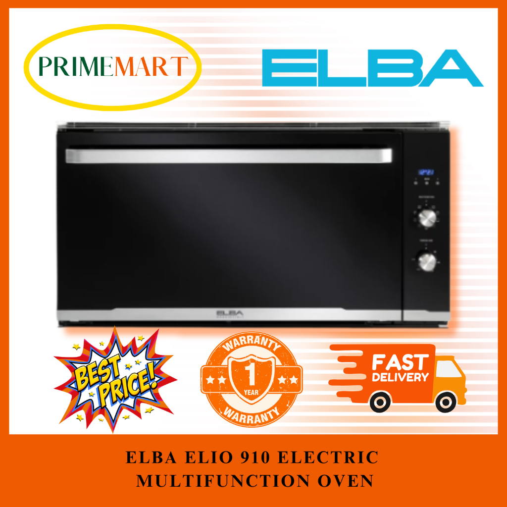 ELBA ELIO 910 ELECTRIC MULTIFUNCTION OVEN + 1 YEAR WARRANTY | Shopee ...