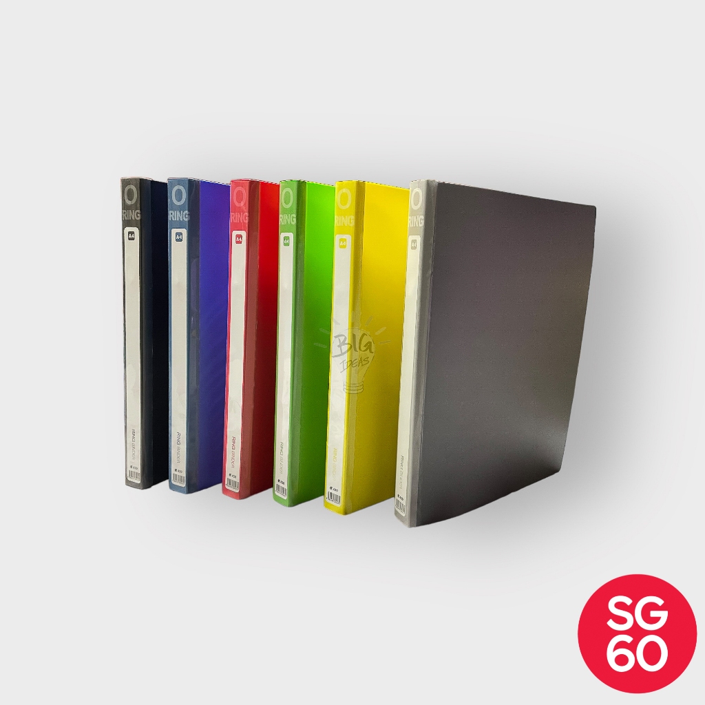 [SG] A4 PP 2-O Ring File with Side Pocket HK430 | Shopee Singapore