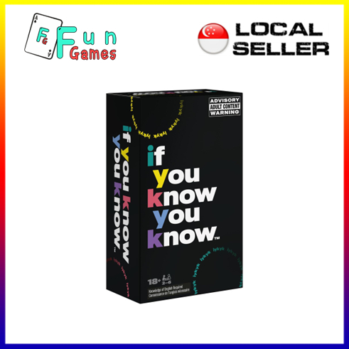 [SG STOCK] If You Know You Know IYKYK Card Game Party | Shopee Singapore