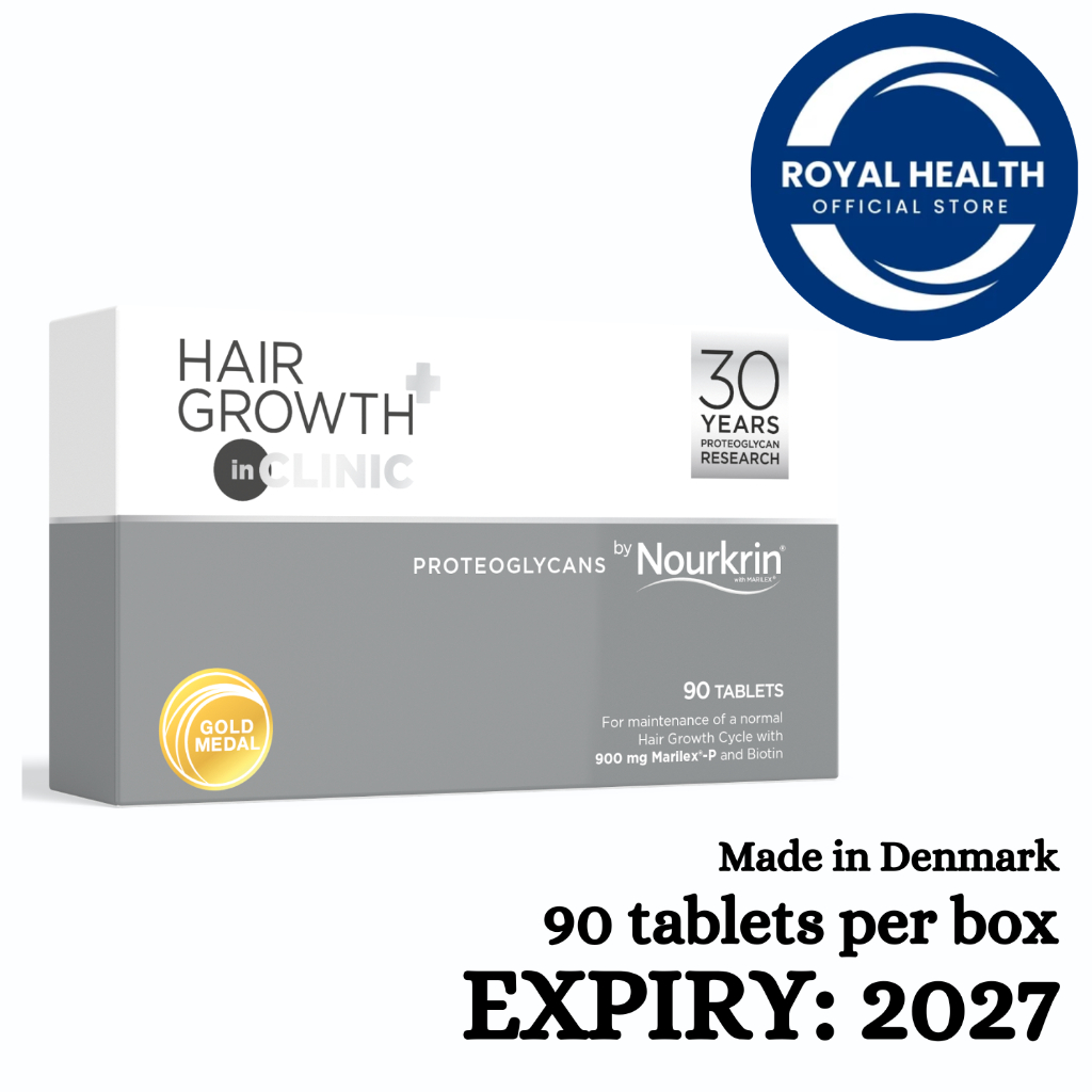 Nourkrin Hair Growth + inCLINIC Hair Growth Supplements 90 Tabs [Exp ...