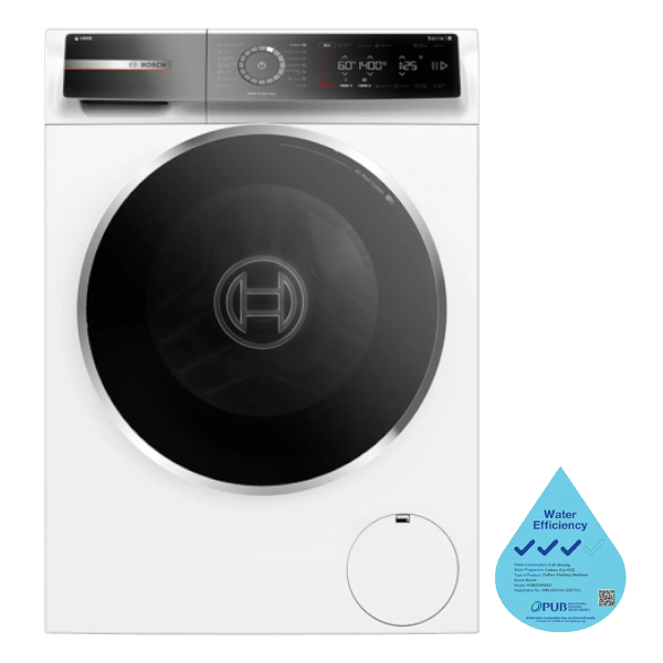 BOSCH WGB254A0SG Front loader Washing machine(10KG)(Water Efficiency 3 ...