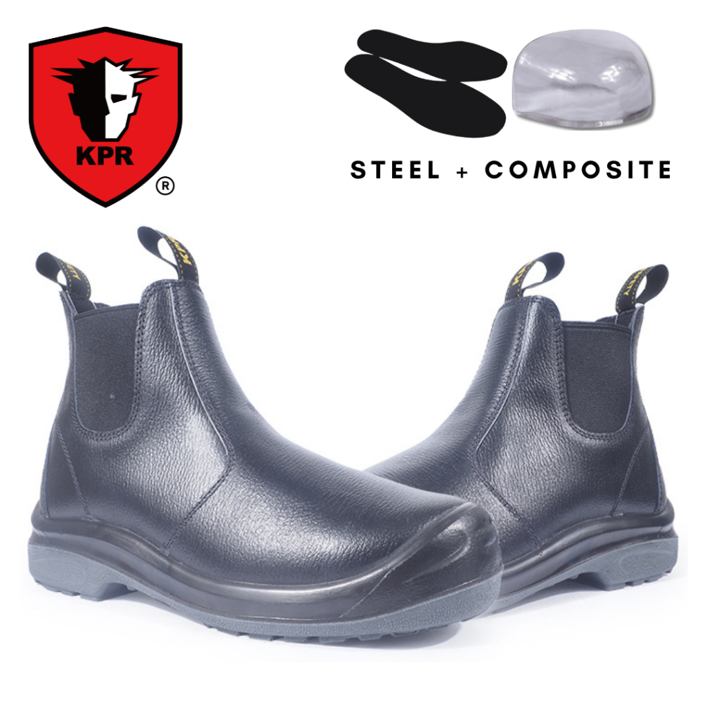 KPR L-706 Mid-Cut Pull-Up Safety Shoe (Composite Toecap & Steel Midsole ...