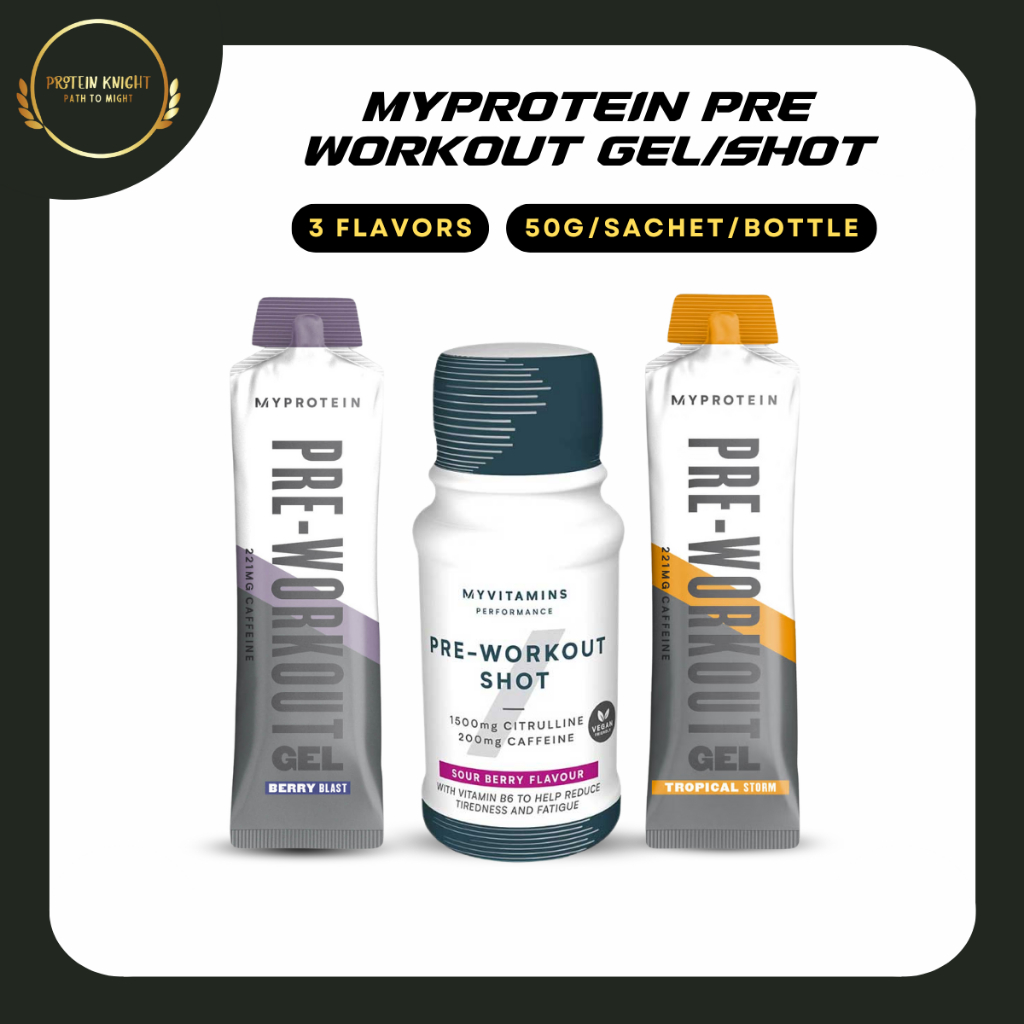 Myprotein Pre Workout Gel/Shot Easy and Convenient Explosive Energy and Focus Boost 50g per ...