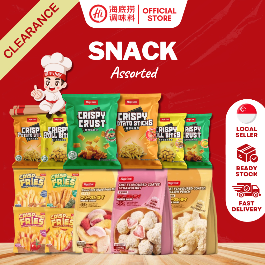 [Clearance] HaiDiLao x Magic Cook Snack Crispy Potato Sticks / Roll ...