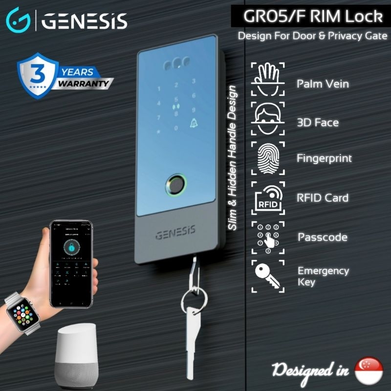🇸🇬FREE Installation🇸🇬 Genesis Luna Lite GR05 / GR05F Palm Vein & 3D ...