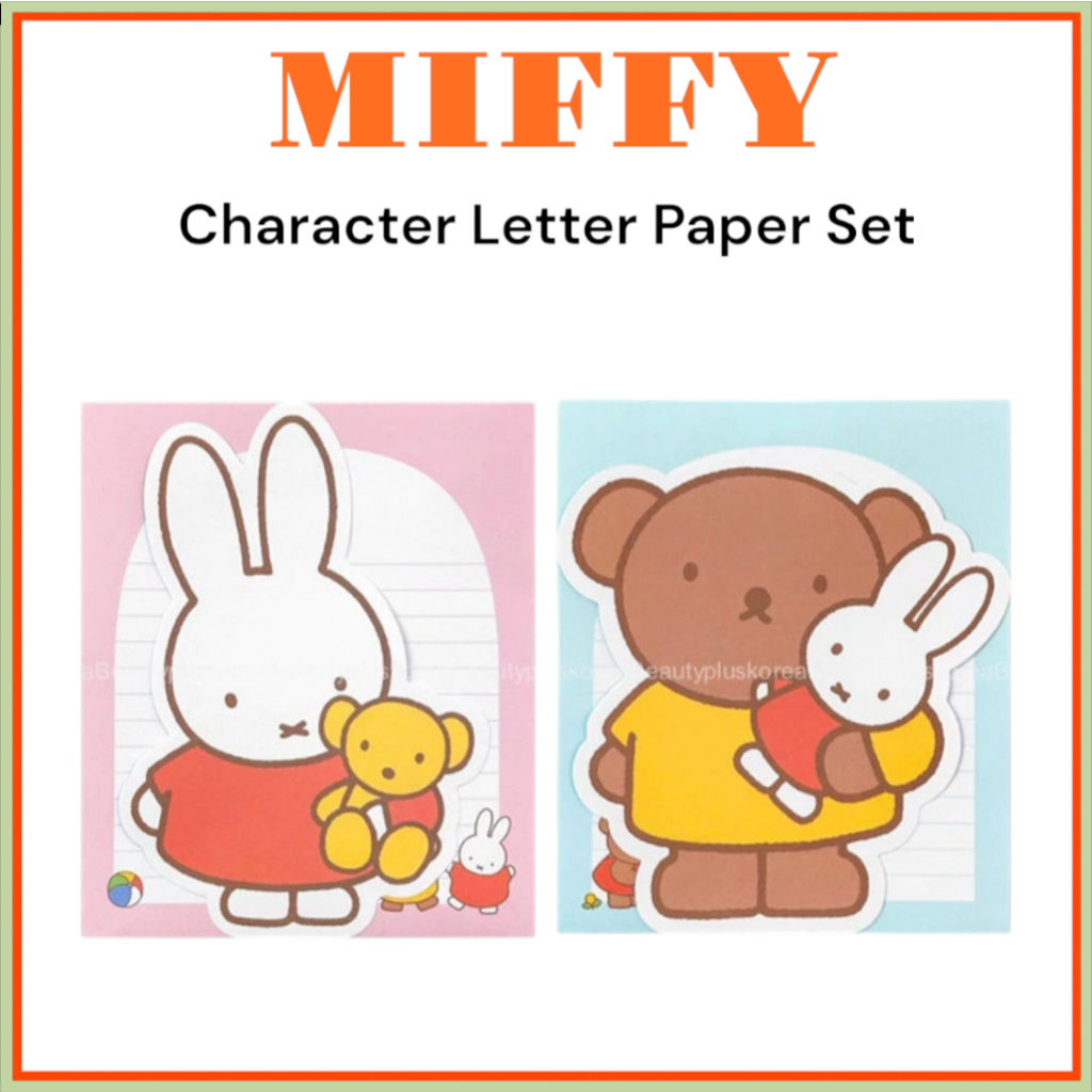 [MIFFY] Character Letter Paper Set (Pink / Blue) | Shopee Singapore