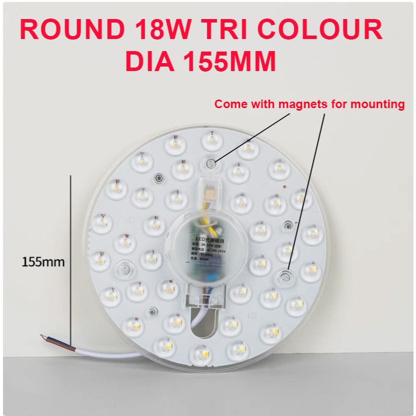 Magnetic LED Ceiling Light Panels - 220-240V Round Modules for Living ...