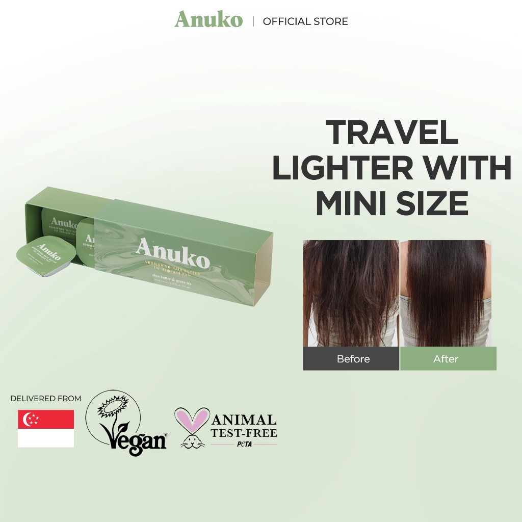 Anuko Nourishing Hair Butter Travel Kit 10ml * 9ea (Hair Mask for ...