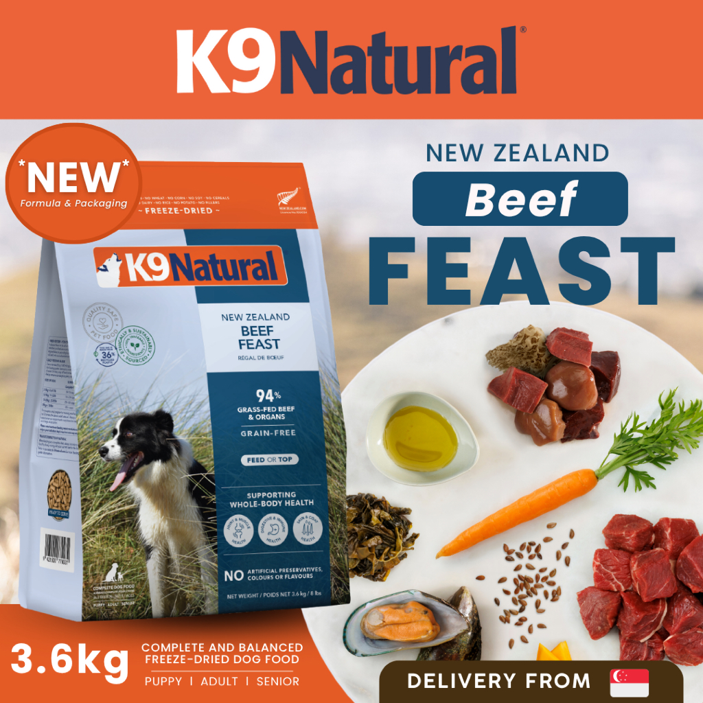 K9 Natural Beef Freeze-Dried Dog Food 3.6kg | Shopee Singapore