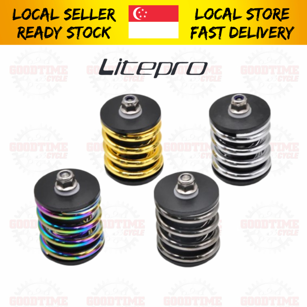 Litepro Titanium Dual Spring Rear Shock Absorber Spring Suspension ...