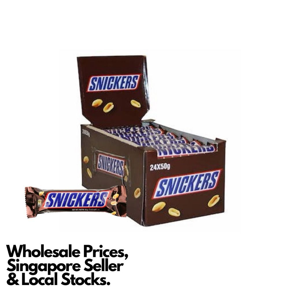 Snickers Peanut Chocolate Bar (24x40g) | Shopee Singapore