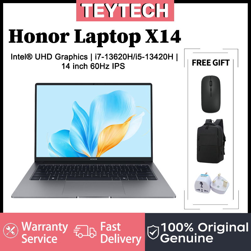 Honor Laptop X14 | Intel® UHD Graphics | i7-13620H/i5-13420H | 14 inch ...