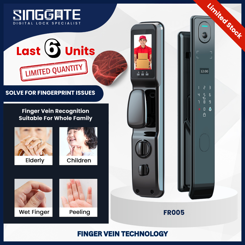 FREE Installation | SINGGATE [FR005] Finger Vein Recognition & Video ...