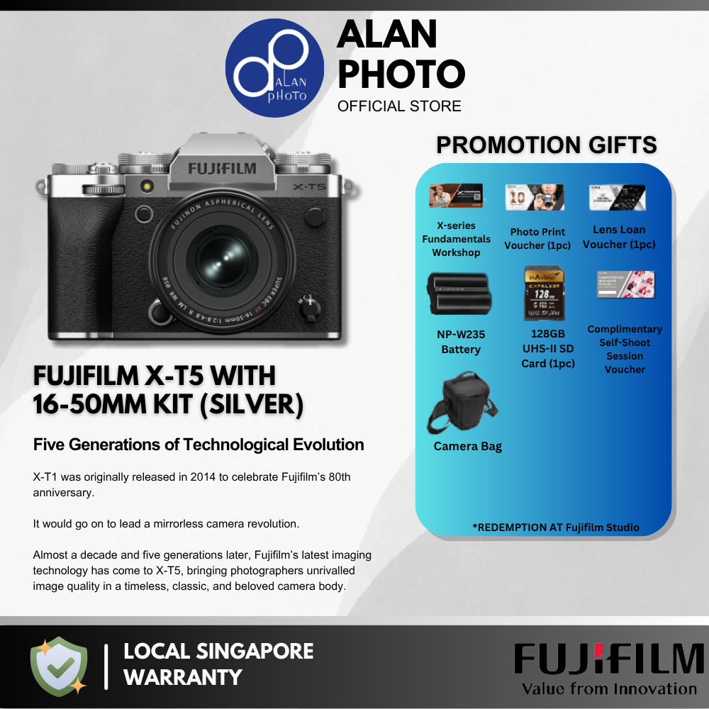 FUJIFILM X-T5 XT5 with 16-50mm | 40.2MP BSI Imaging Sensor | 6.2K 30FPS ...