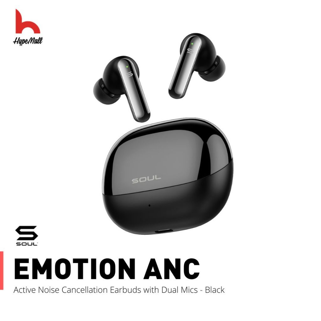 SOUL EMOTION ANC Active Noise Cancellation Earbuds with Dual Mics ...