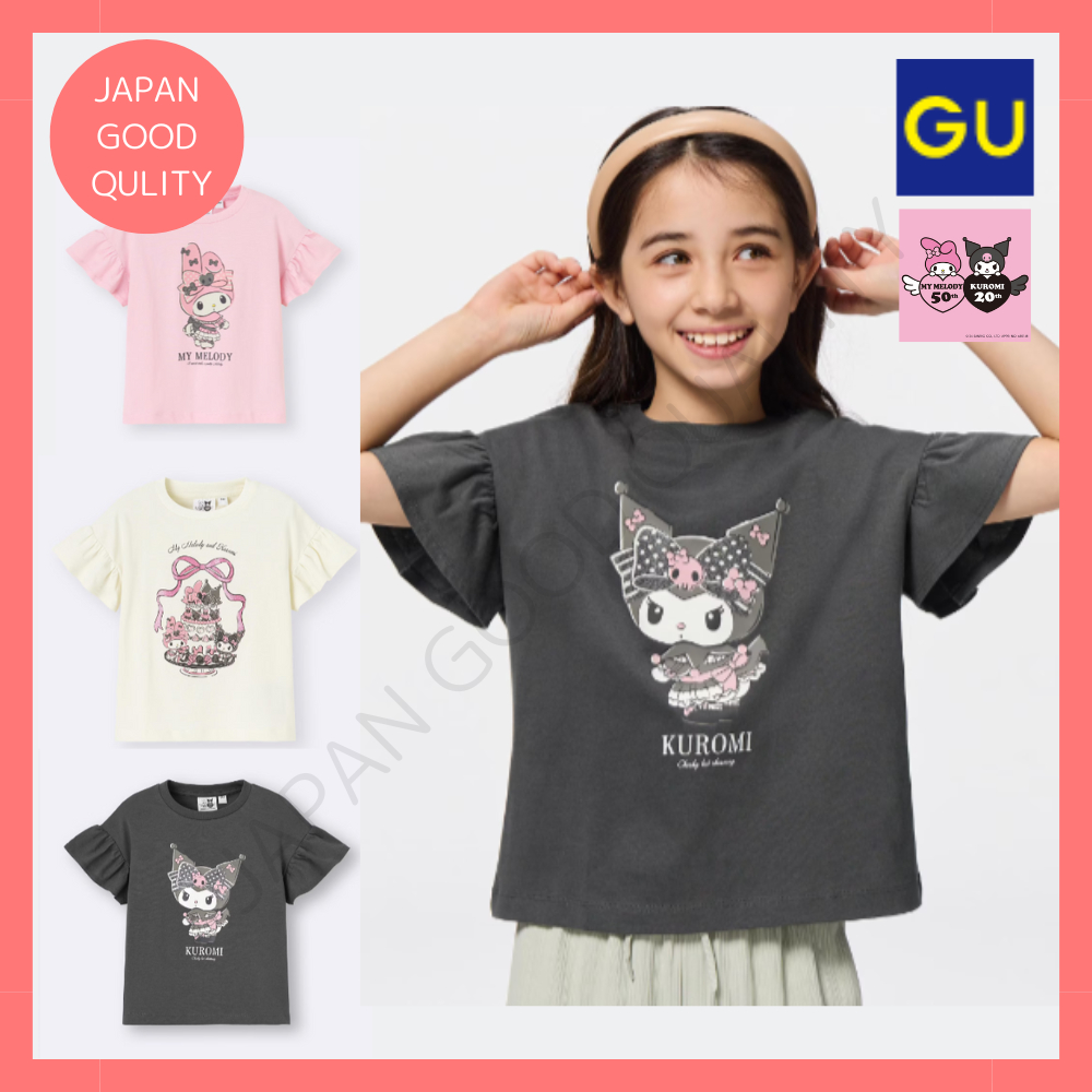 【GU】New release in January 2025 GIRLS Graphic T Sanrio characters ...