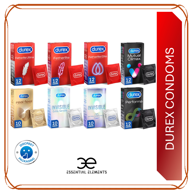 [DISCREET PACKAGING] Durex Fetherlite / Invisible / Pleasuremax ...
