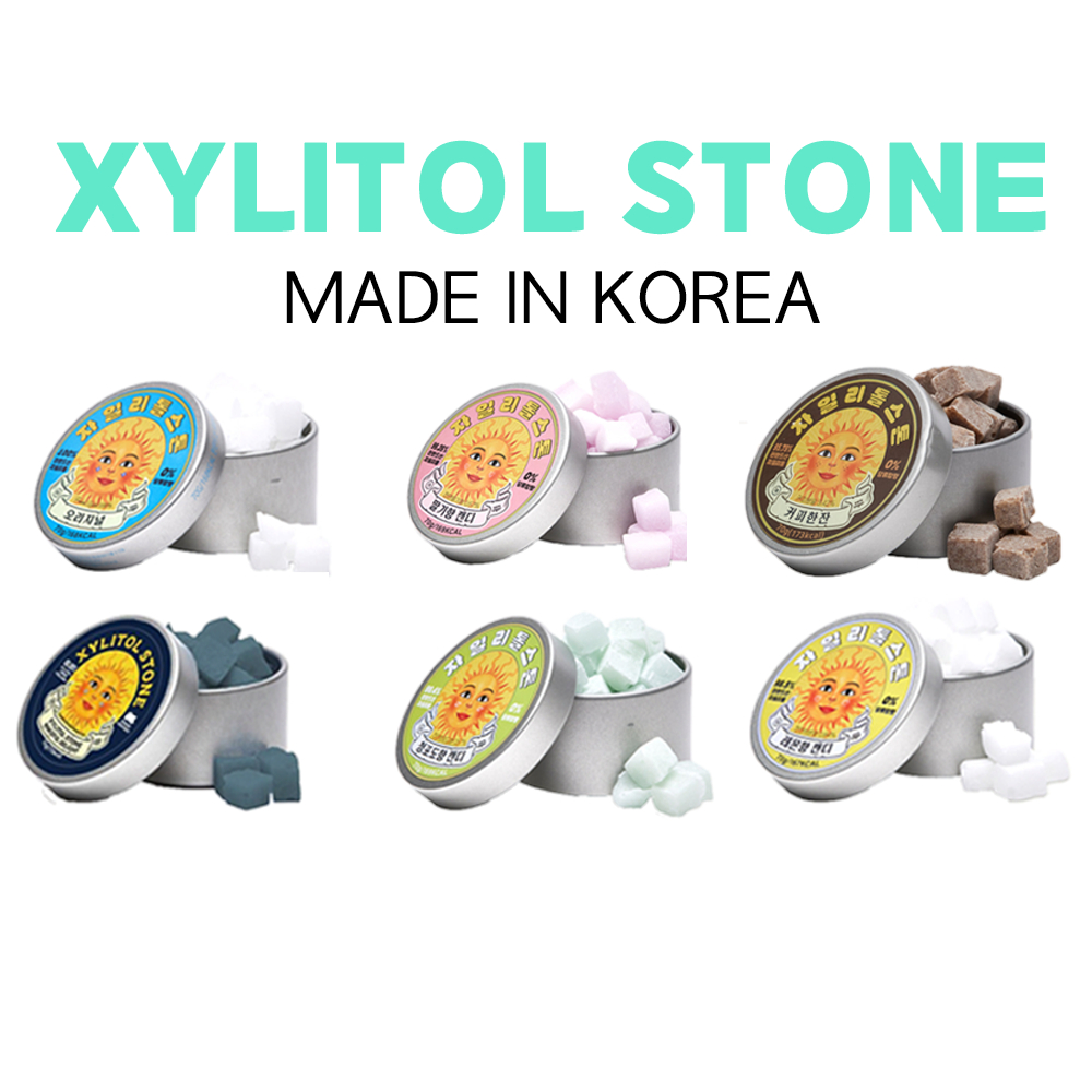Xylitol Stone(Zero Sugar, Made in Korea), MINT(Orginal, Peppermint ...