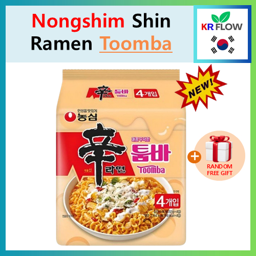 ★NEW★[Nongshim] Shin Ramen Toomba (137g x 4ea) + RANDOM FREE GIFT / K ...