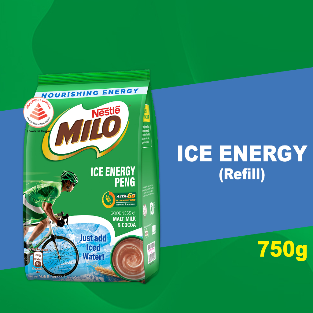 MILO Ice Energy Refill Iced Water Recipe (750g) | Shopee Singapore