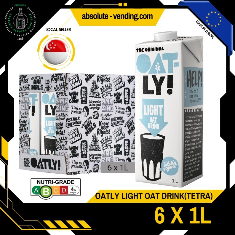 OATLY Barista Light Oatmilk 1L X 6 (TETRA) | Shopee Singapore
