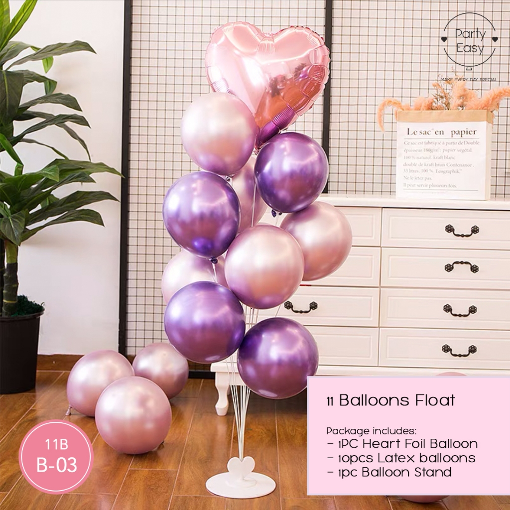 [SG Instock] 11 Balloons Float Set Table Display Stand Un-inflated ...