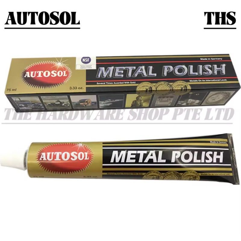AUTOSOL Metal Polish Cream 75ml Easiest Shine Clean Rust Remover ...