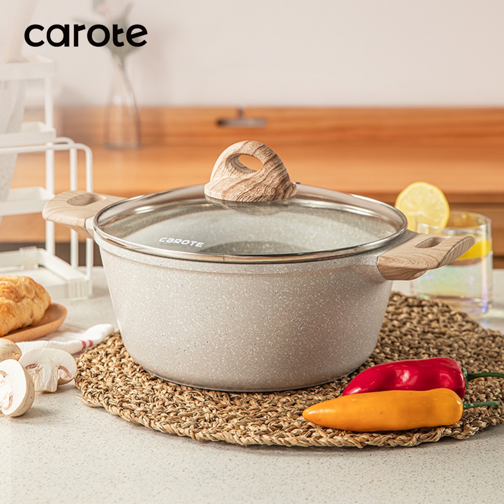 Carote Cosy Granite Non Stick Casserole Pot Large Capacity Soup Pot ...