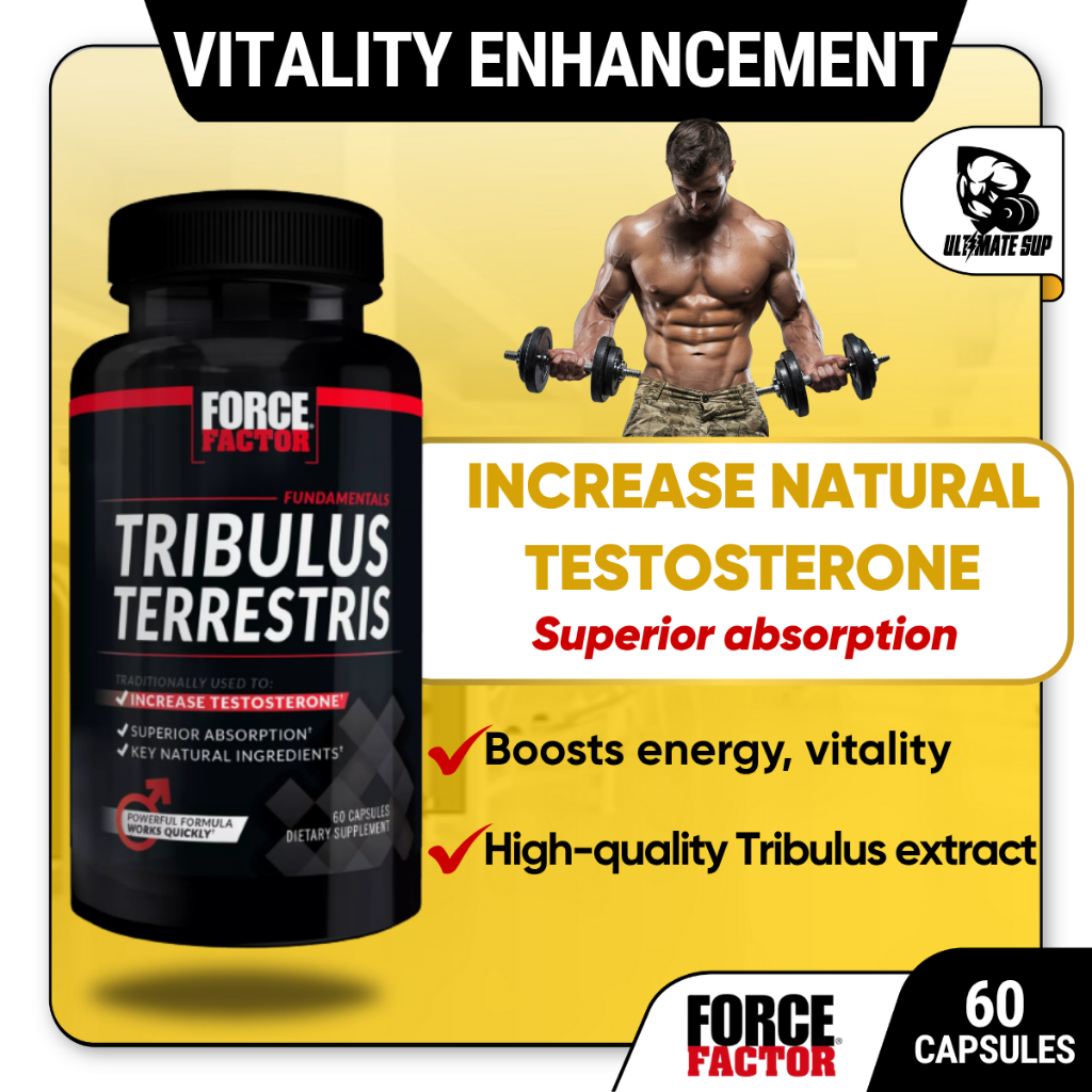 Force Factor, Tribulus Terrestris, Increase natural Testosterone, Male ...