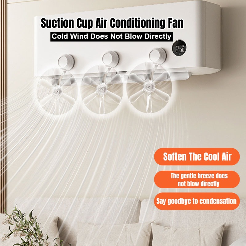 Aircon Wind Deflector Anti-Direct Blowing Fan Suction Cup Air ...