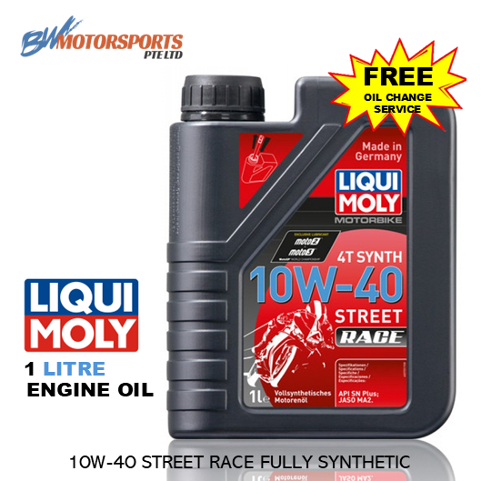 Liqui Moly 10W40 Street Race Fully Synthetic Engine Oil (1 Litre) | Shopee Singapore