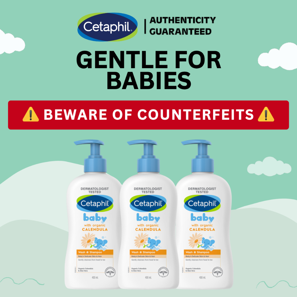 [Bundle of 3] Cetaphil Baby Wash & Shampoo with Organic Calendula and ...