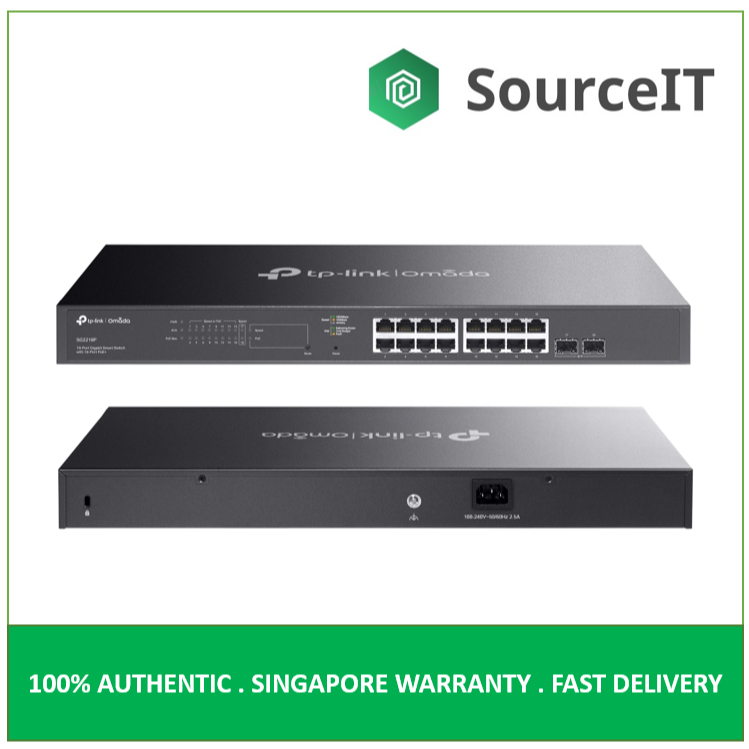 TP-Link Omada SG2218P 18-Port Gigabit Smart Switch with 16-Port PoE+ ...
