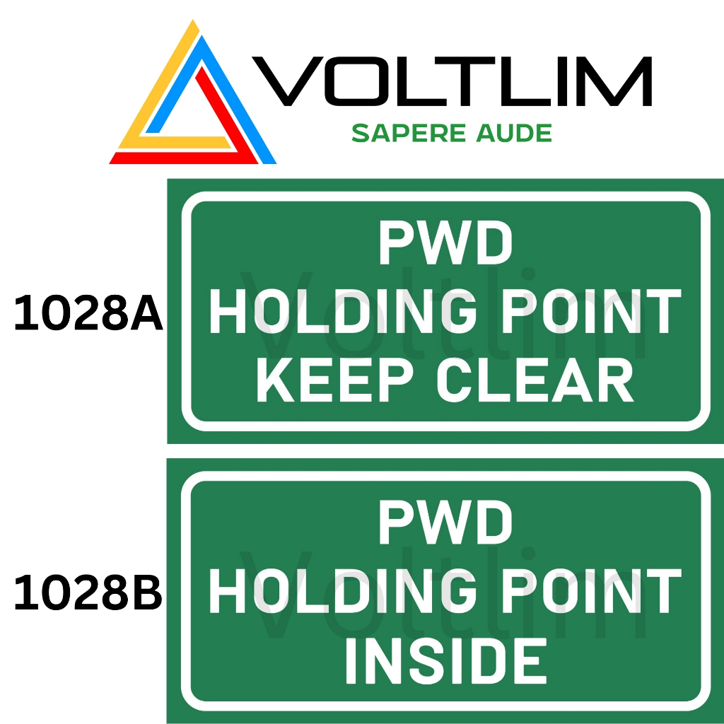 Fire Code PWD Holding Point Keep Clear | Inside Sign Label Sticker ...