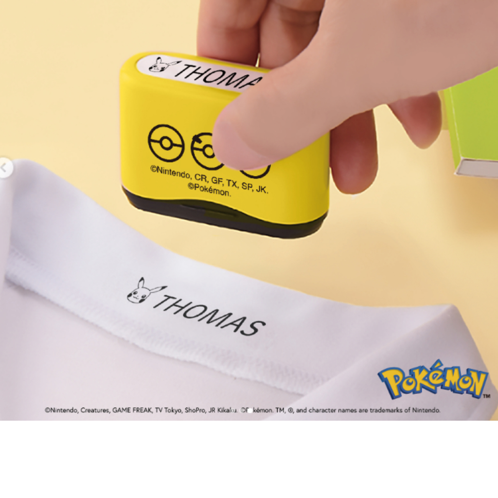 Personalized Pokemon Name Stamps - Fabric Name selfinking stamp chop ...