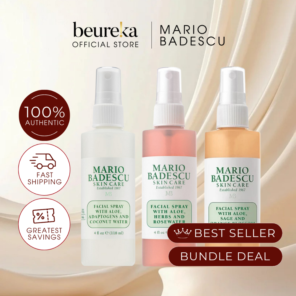 Mario Badescu Facial Spray Series 118ml/236ml[5 Types - Herb Rosewater ...