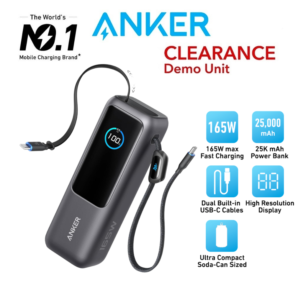 [Demo Unit Clearance] Anker CCC Powerbank 25000mAh 165W Ultra Fast ...