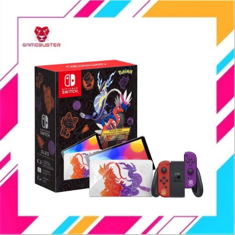 Nintendo Switch OLED Model Console Pokemon Scarlet & Violet Edition (1 ...
