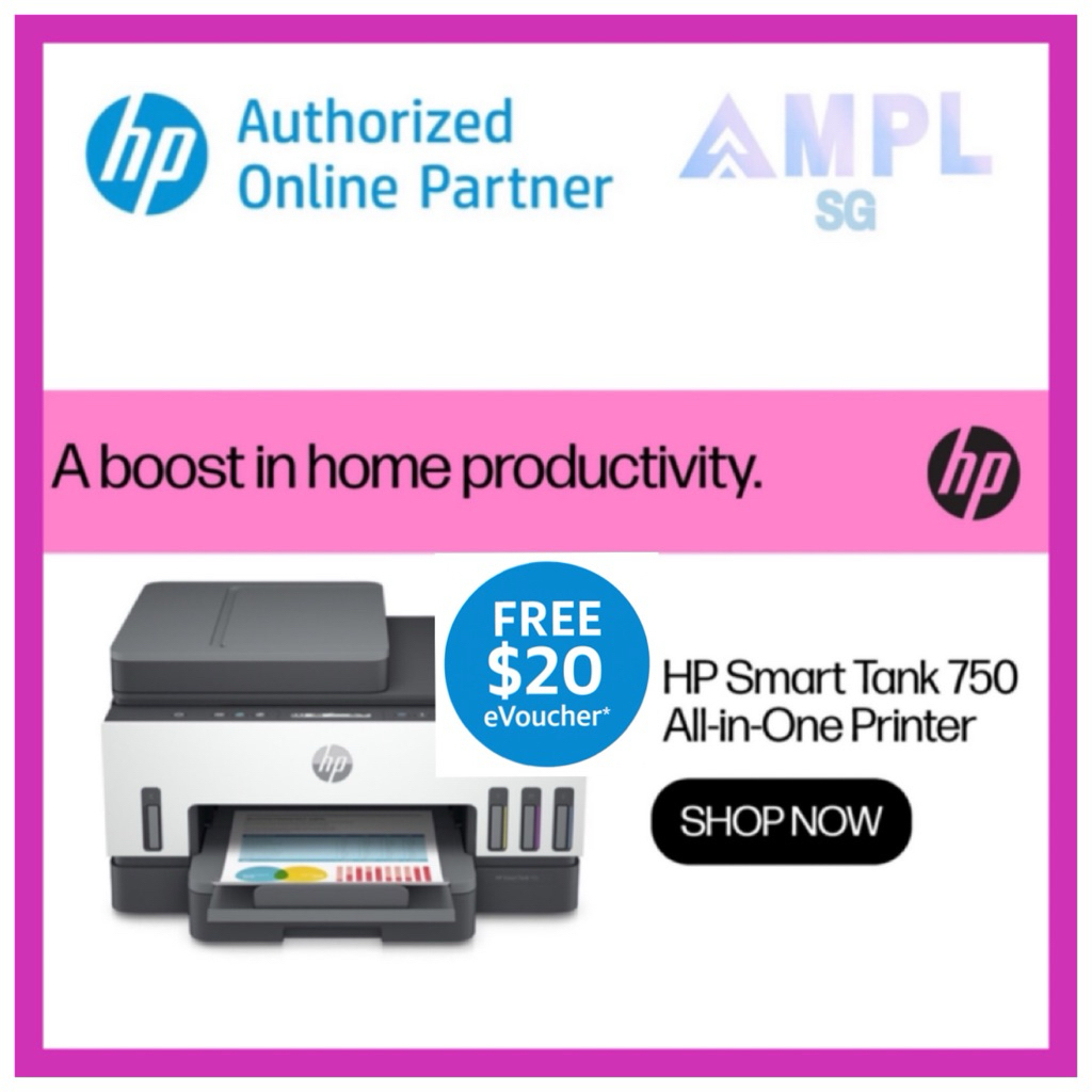 HP Smart Tank 750 All-in-One | Free $20 eCapitaVouchers | Print Copy ...