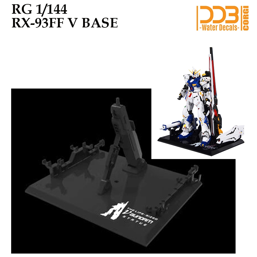 [DDB CORGI] ACTION BASE RG 1/144 RX-93FF V GUNDAM FUKUOKA DISPLAY STAND ...