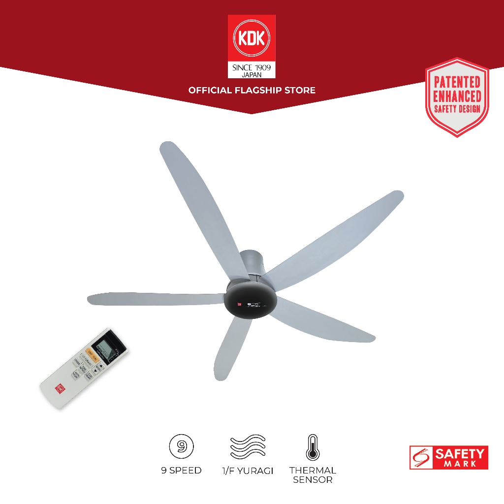 KDK T60AW (150cm) Remote Controlled DC Ceiling Fan | Shopee Singapore