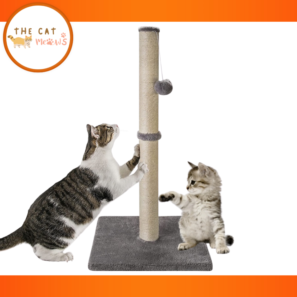 88cm Tall Cat Scratcher Post Scratching Pole Cat Condo Cat Kitten Sisal ...