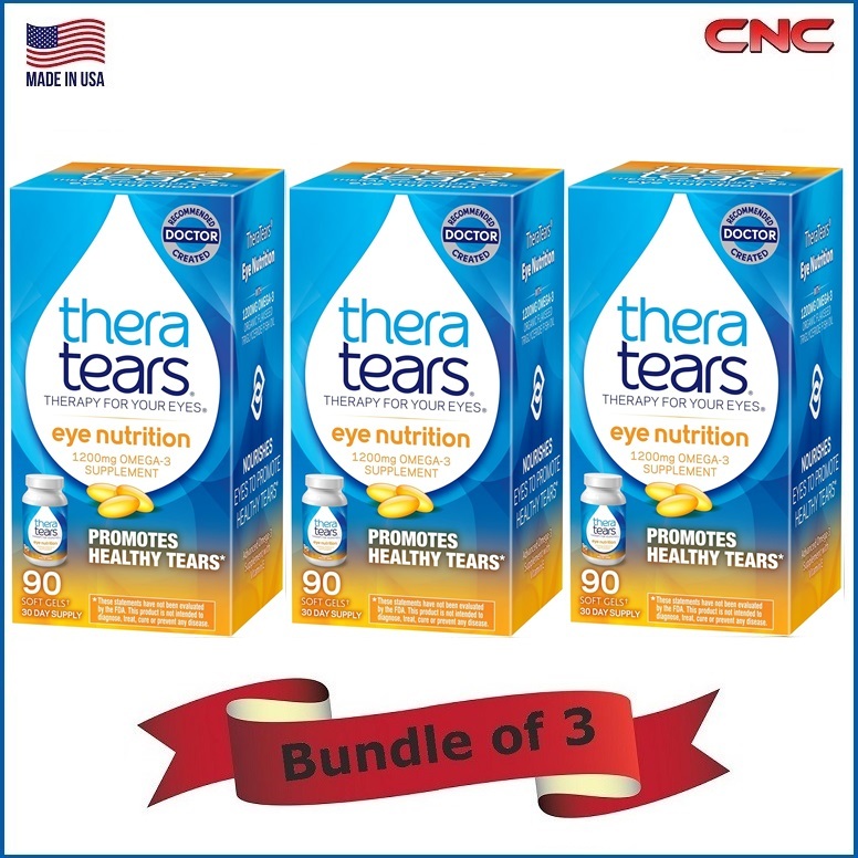 [Exp 10/2027] Thera Tears Nutrition 1200mg Omega-3 Supplement Eye ...