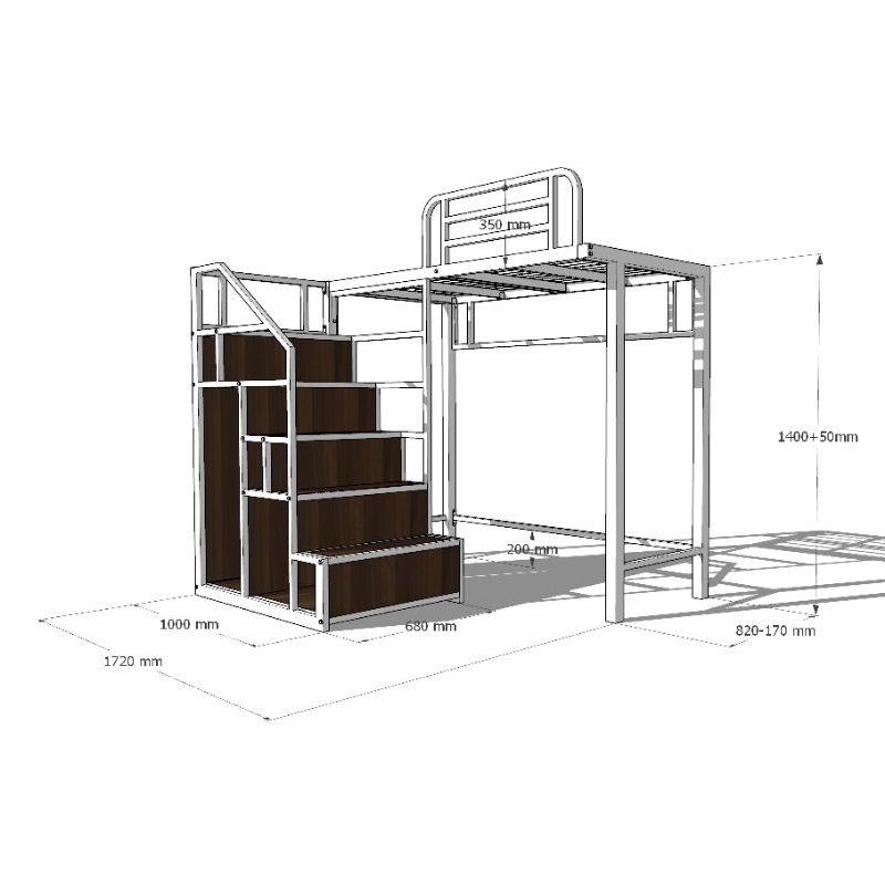 Loft bed/helper loft bed customize singapore | Shopee Singapore